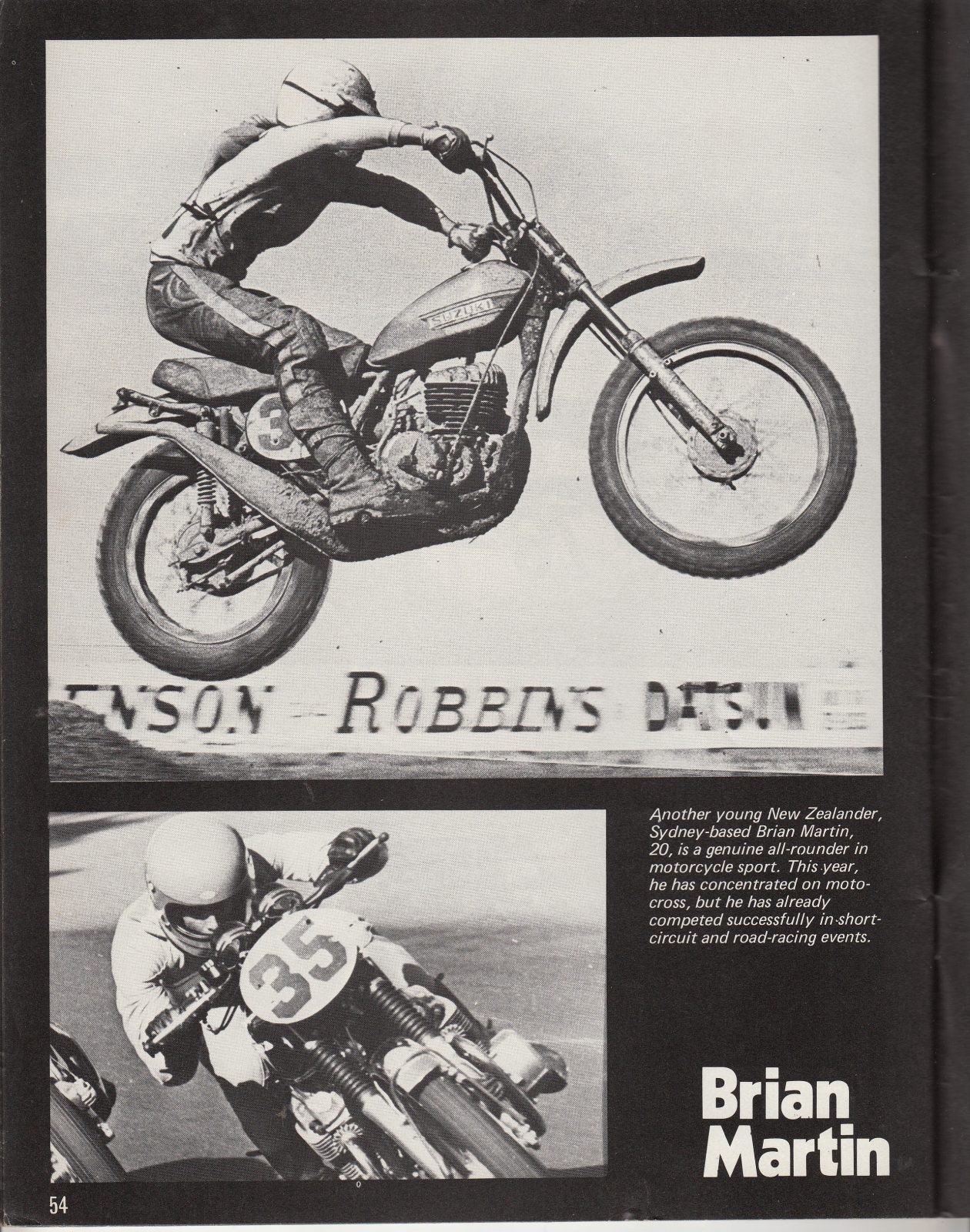 A Lap With A Legend - Brian Martin - Australasian Dirt Bike Magazine