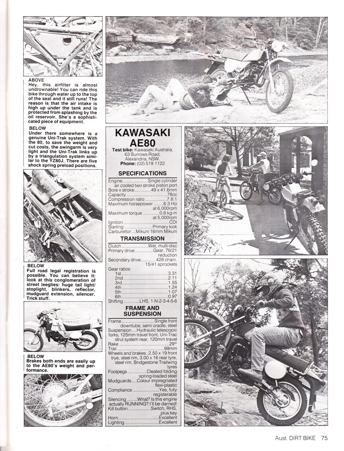 1982 Kawasaki AE80 - Australasian Dirt Bike Magazine