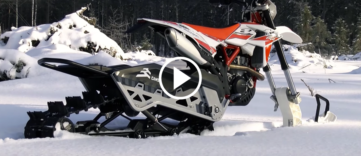 Steve Holcombe rides Beta Snowbike - Australasian Dirt Bike Magazine